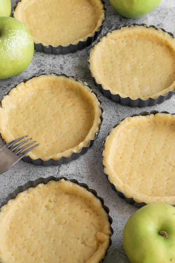 Short Crust Pastry for Apple Pies, Cooking Concept Stock Image - Image ...