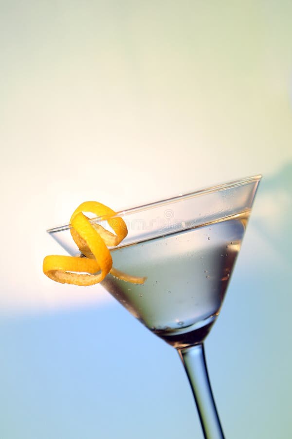 Short drink with lemon stock image. Image of drinking - 11005761