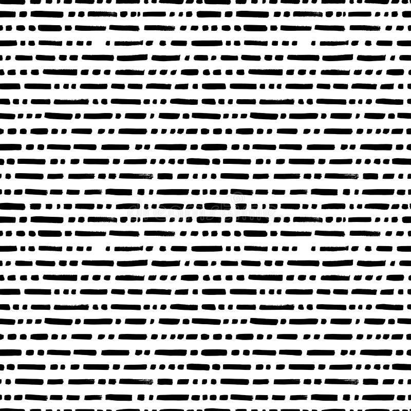 Seamless Pattern Hand Drawn Sketch Horizontal Lines Stock Illustrations ...