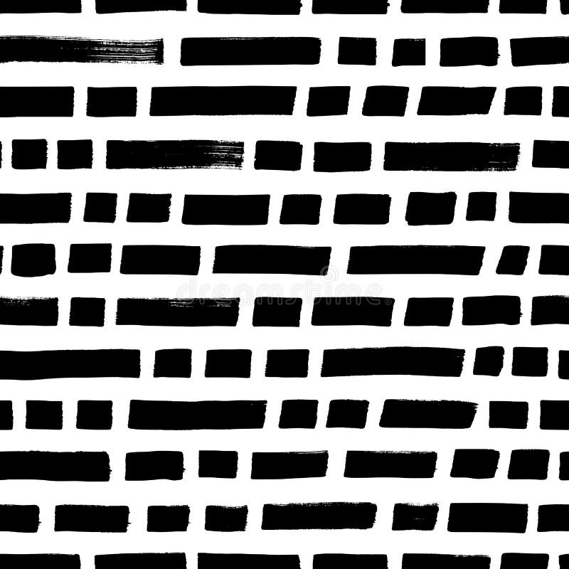 Seamless Pattern Hand Drawn Sketch Horizontal Lines Stock Illustrations ...