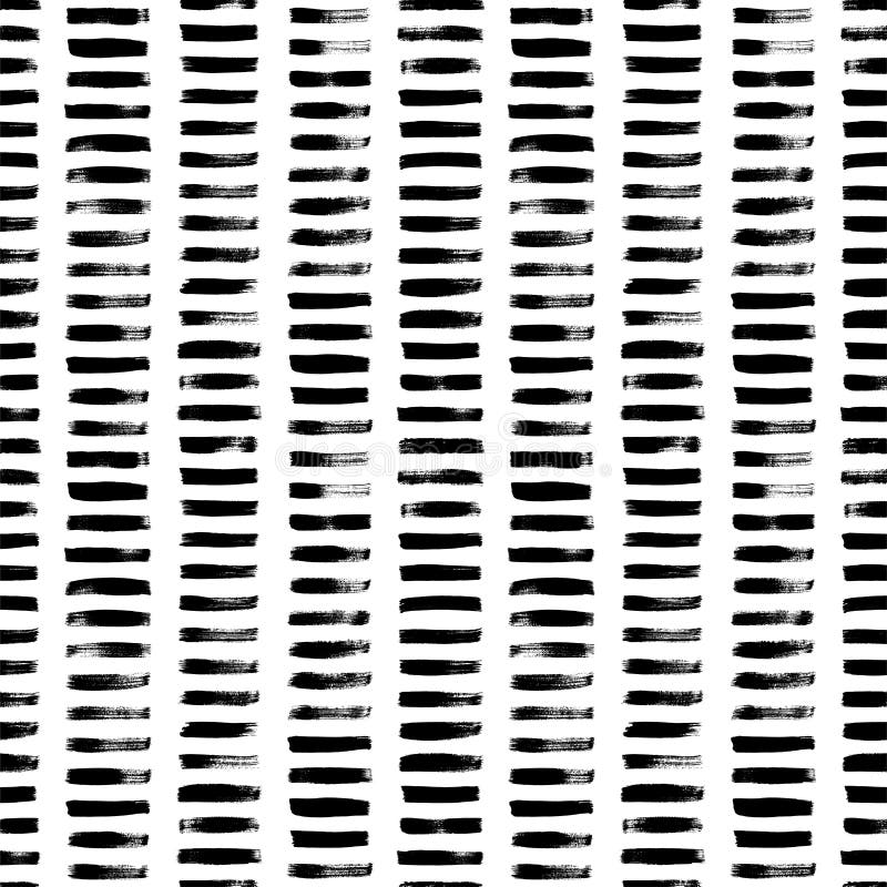 Seamless Pattern Hand Drawn Sketch Horizontal Lines Stock Illustrations ...