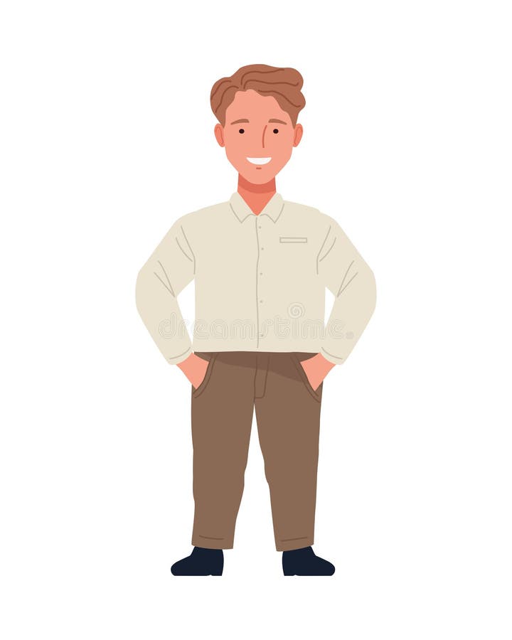 Short Man Perfectly Imperfect Character Icon Stock Vector ...