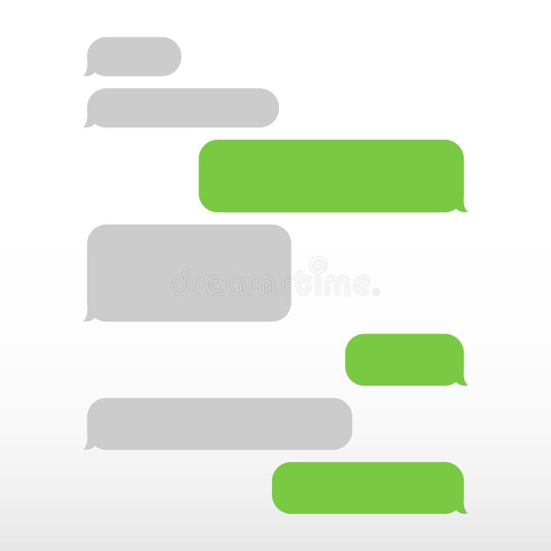 Short Message Service Bubbles. Stock Vector - Illustration of ...