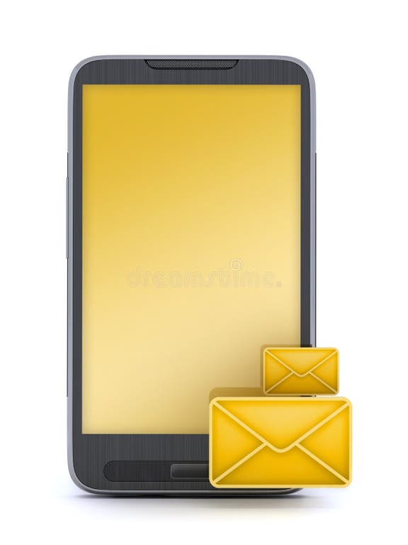 Short Message Service (SMS) Stock Illustration - Illustration of ...