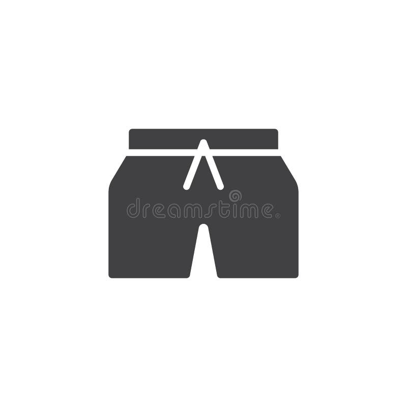 Short pants vector icon stock vector. Illustration of clothing - 126499460