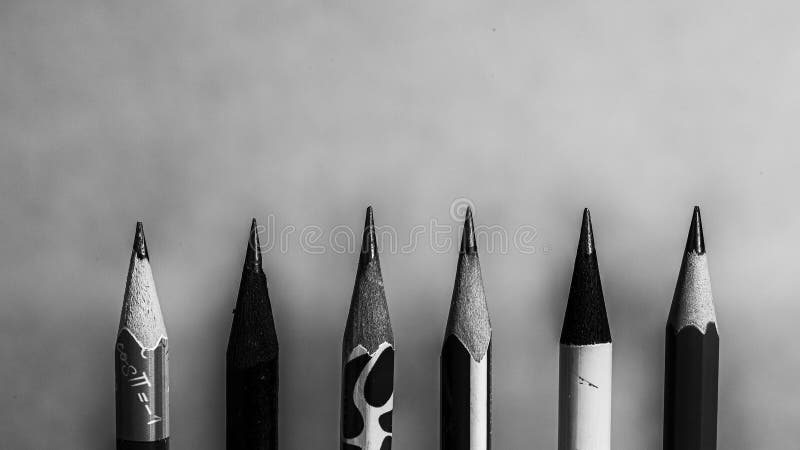 Short Pencils after Long Work, Objects for Visual Art Stock Photo ...