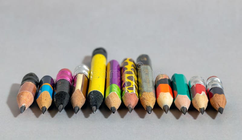 Short Pencils after Long Work, Objects for Visual Art Stock ...