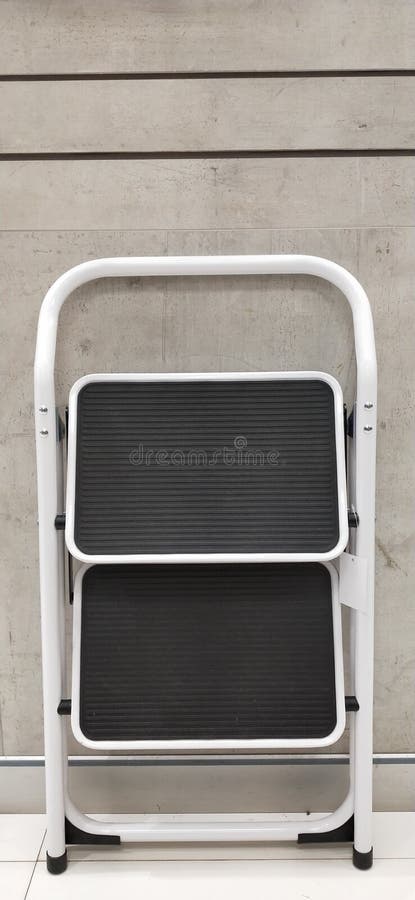 Short Portable 2 Steps Ladder Stock Photo - Image of appliance ...