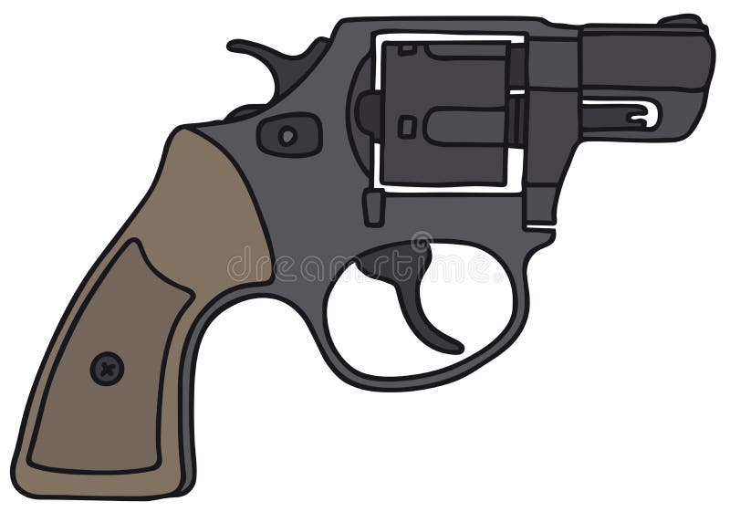 Short revolver stock vector. Illustration of small, police - 50456269