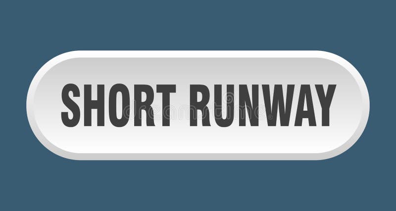 Short runway button stock vector. Illustration of square - 196848948