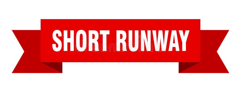 Short runway ribbon. stock vector. Illustration of band - 191261992