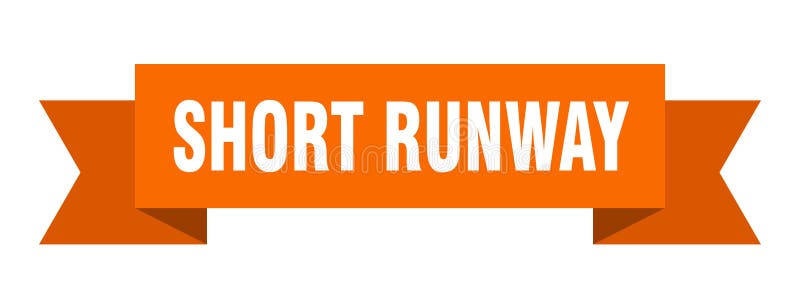 Short runway ribbon. stock vector. Illustration of sign - 191271027