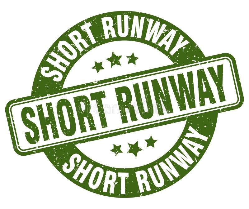 Short Runway Stamp. Short Runway Label. Round Grunge Sign Stock Vector ...