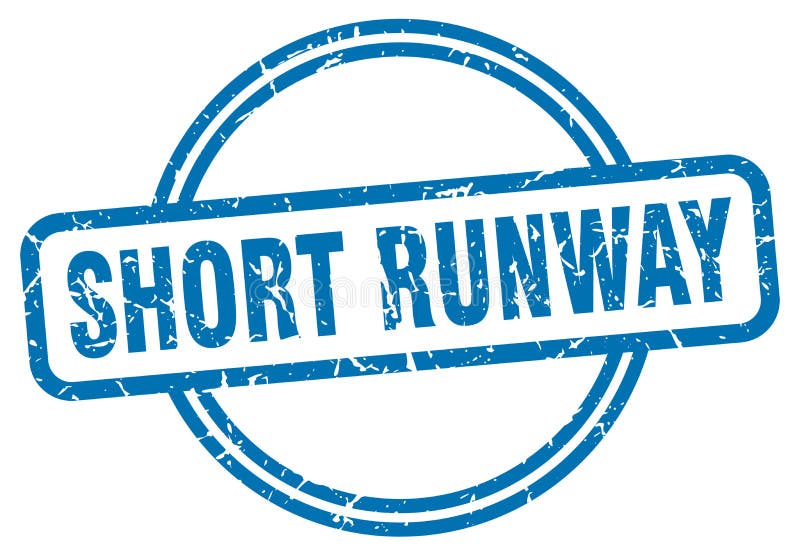 Short Runway Stamp. Short Runway Round Grunge Sign Stock Vector ...