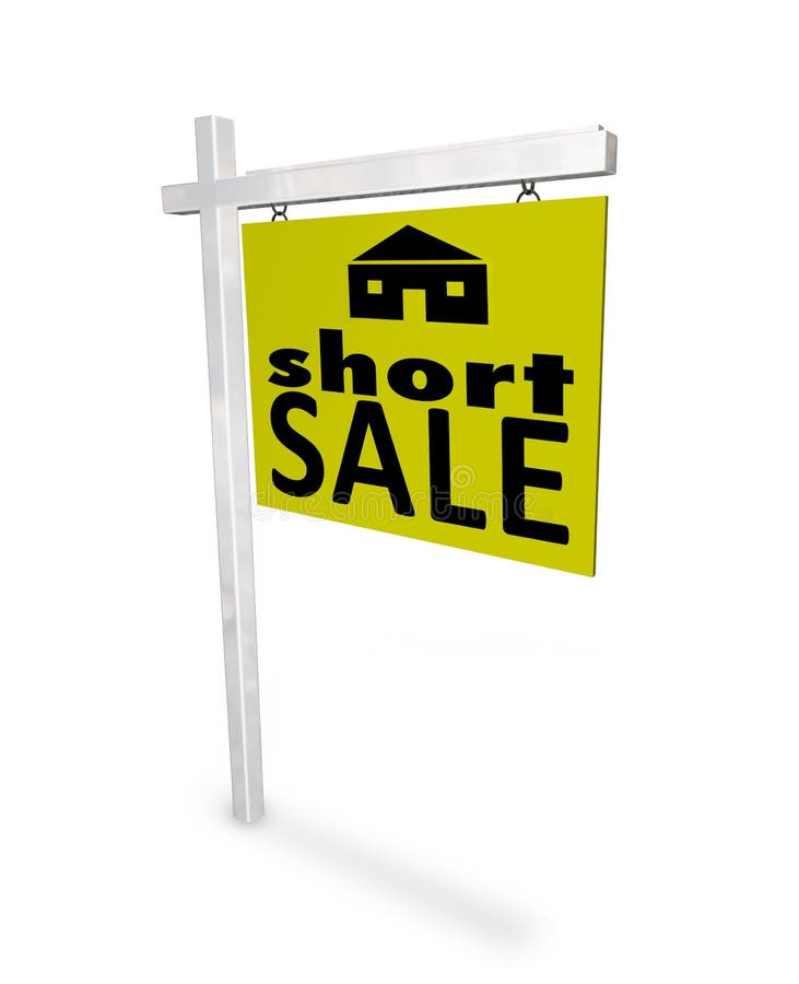 Short Sale - Home Sign stock illustration. Illustration of credit ...