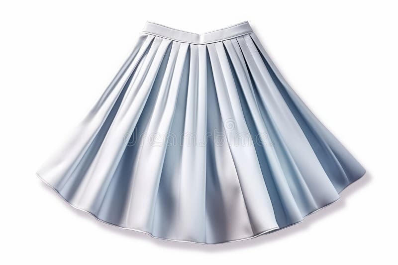 Short Silver Pleated Skirt. Generated AI Stock Photo - Image of silver ...