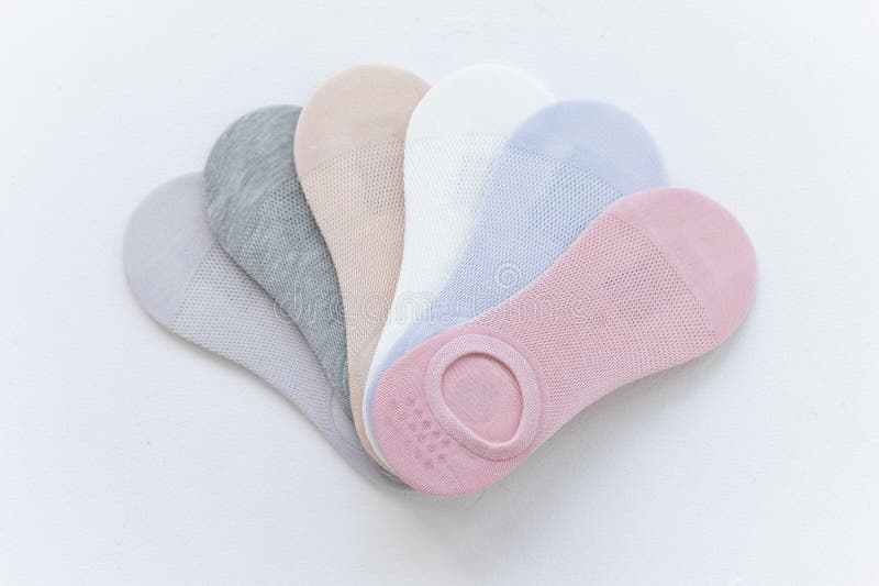 Short Summer Socks Pastel Colors White Background Stock Photos - Free ...