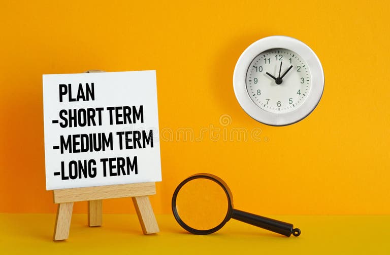 Short Term Medium Term and Long Term are Shown Using the Text Stock ...