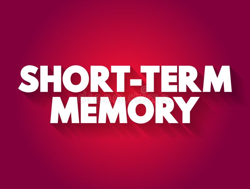 Short-term Memory Text Quote, Concept Background Stock Illustration ...