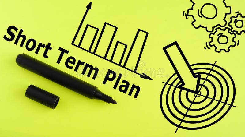 Short Term Plan is Shown Using a Text Stock Photo - Image of duration ...