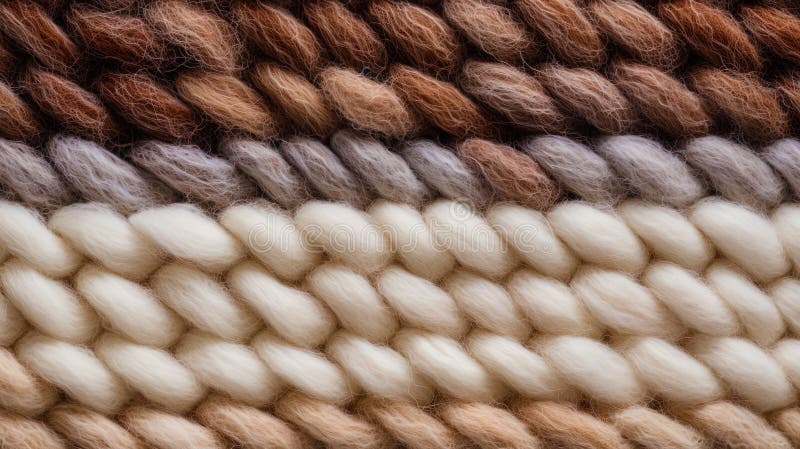 Short Texture of Thick Wool with a Natural Tint Stock Illustration ...