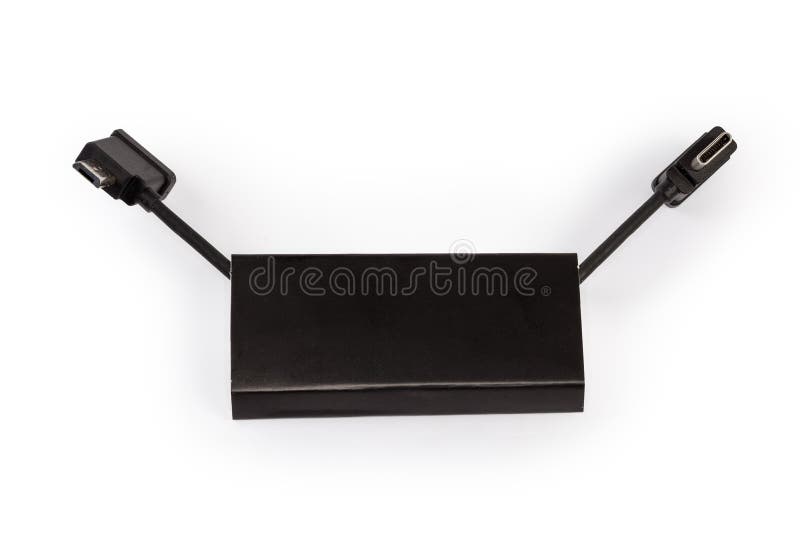 Short USB Cable in Carton Packaging on a White Background Stock Image ...