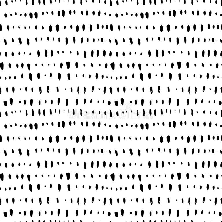 Short Vertical Lines Hand Drawn Seamless Pattern. Stock Vector ...