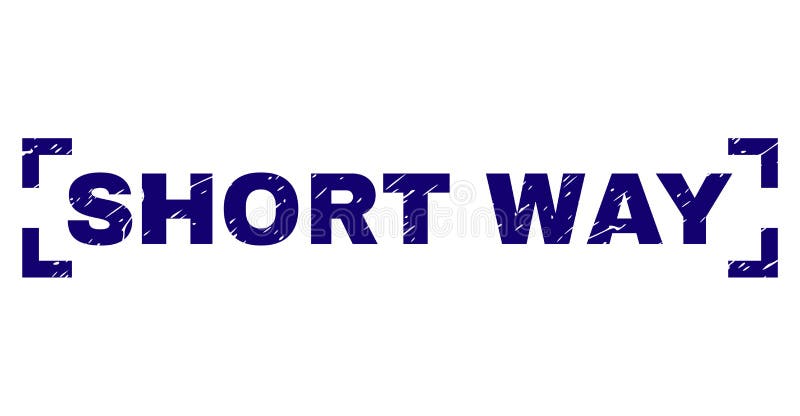 Grunge Textured SHORT WAY Stamp Seal Inside Corners Stock Vector ...