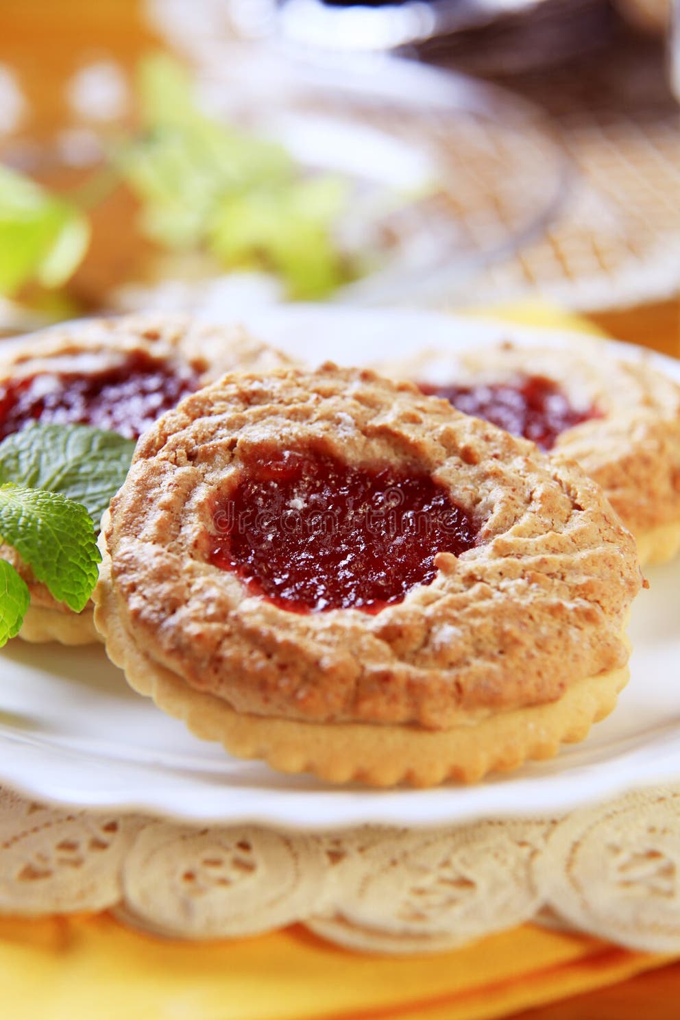 Jam Biscuits - Free Photo from StockFreeImages