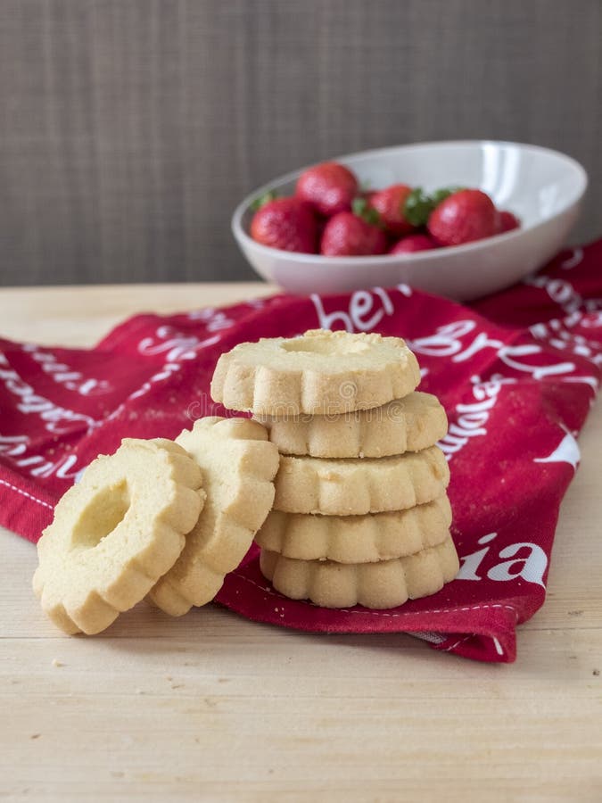 Shortbread Biscuits with a Hole. Stock Photo - Image of tasty, lovely ...