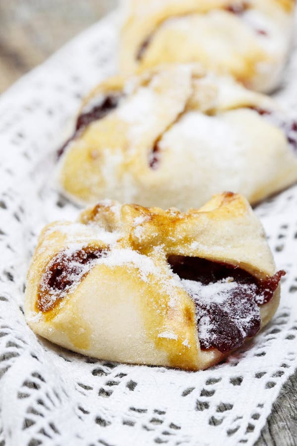 Shortbread Cookies Filled with Jam Stock Image - Image of homemade ...