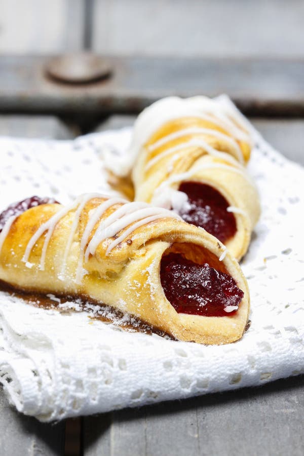 Shortbread Cookies Filled with Jam Stock Image - Image of gourmet ...
