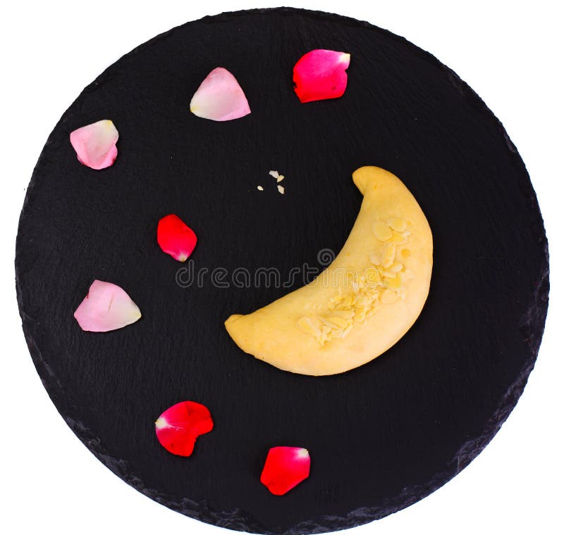 Shortbread Cookies in the Form of the Moon Stock Image - Image of piece ...