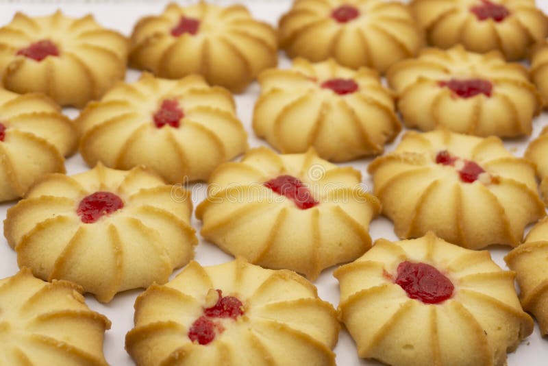 Girl Scout Shortbread Cookies Jam Inside Stock Photos - Free & Royalty ...