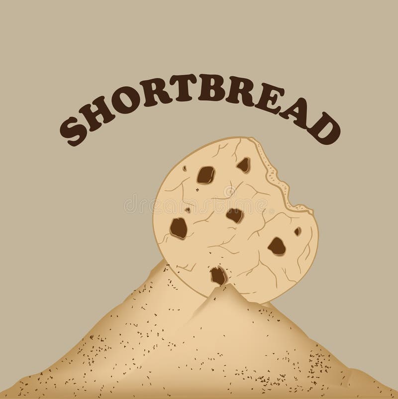 Shortbread poster stock vector. Illustration of bake - 324831788