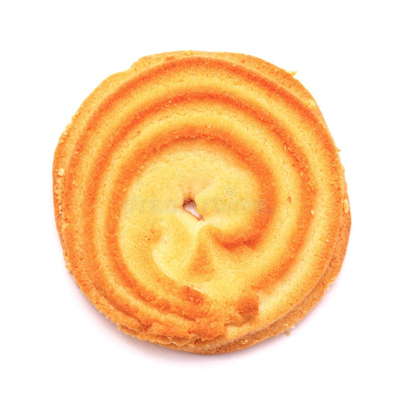 Shortbread Ring Shaped Crumbly Sweet Cookies Isolated Stock Photo ...
