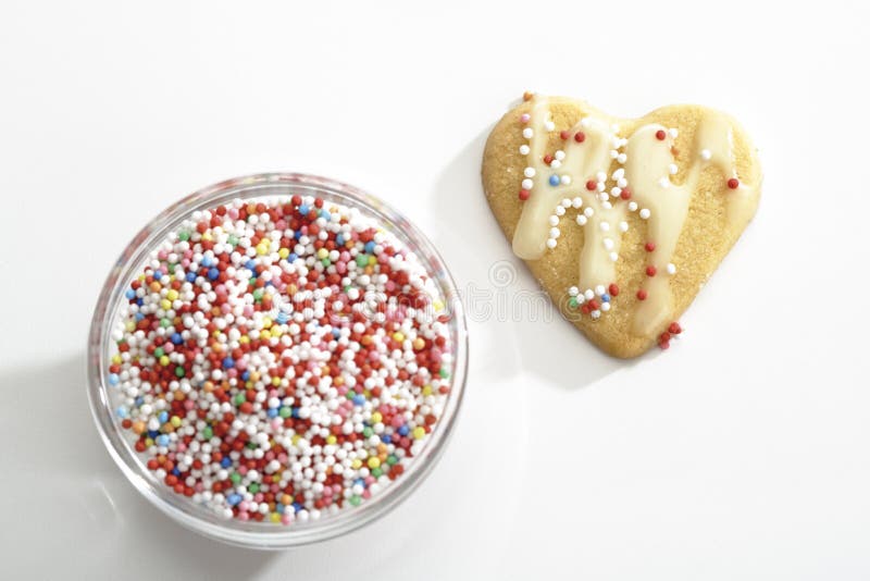 Shortcrust-biscuit with Sugar Pearls Stock Photo - Image of appetizing ...