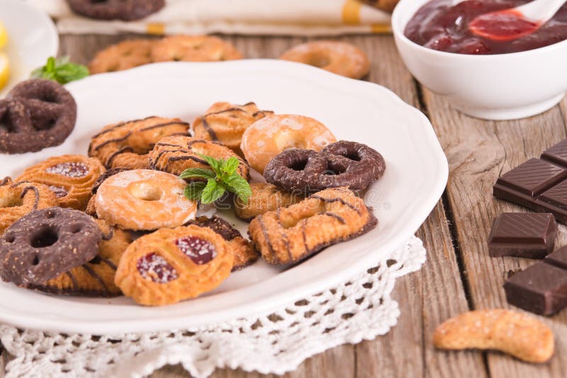 Shortcrust Pastry Biscuits. Stock Image - Image of gourmet, frosting ...