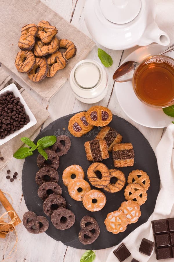 Shortcrust Pastry Biscuits. Stock Image - Image of confectionery ...