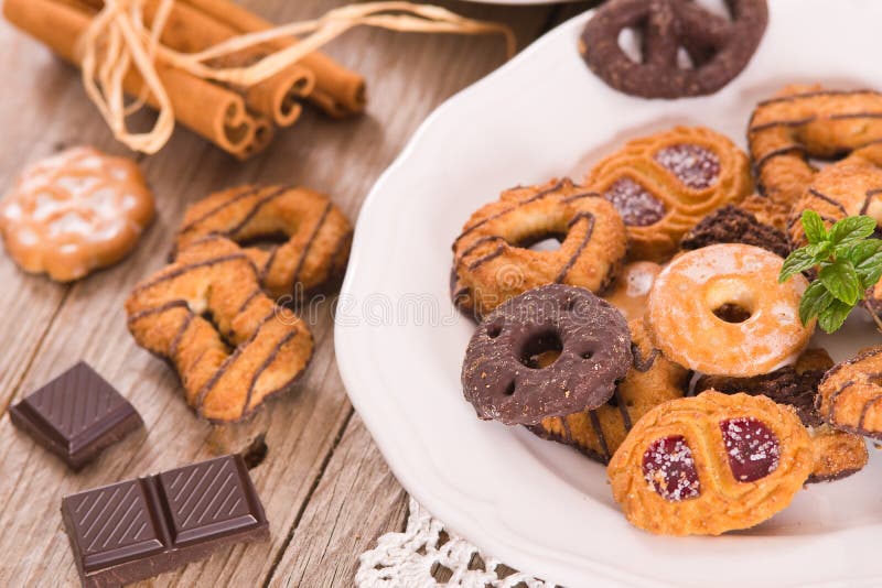 Shortcrust Pastry Biscuits. Stock Image - Image of biscuit, filling ...