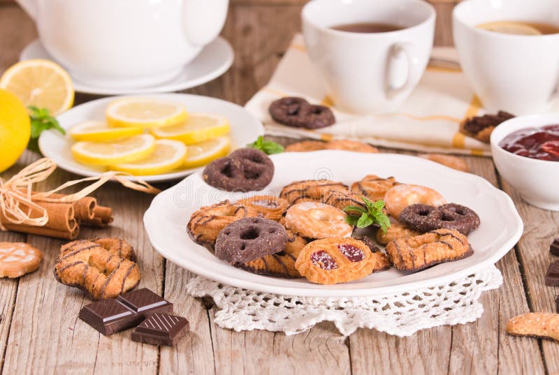 Shortcrust Pastry Biscuits. Stock Photo - Image of gourmet, dish: 189682402