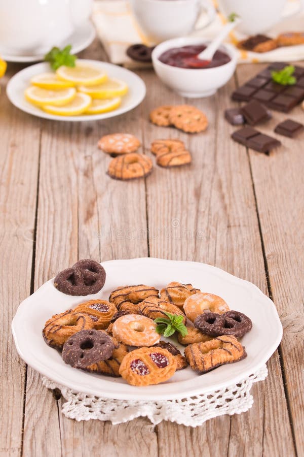 Shortcrust Pastry Biscuits. Stock Image - Image of culinary, leaf ...