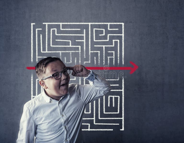 Easy Maze Kid Stock Photos - Free & Royalty-Free Stock Photos from ...