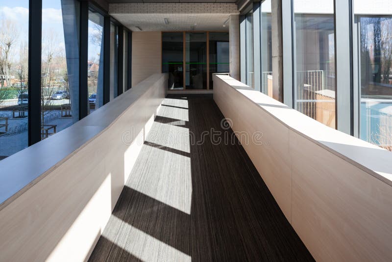 Shortcut between Two Buildings Stock Image - Image of future, modern ...