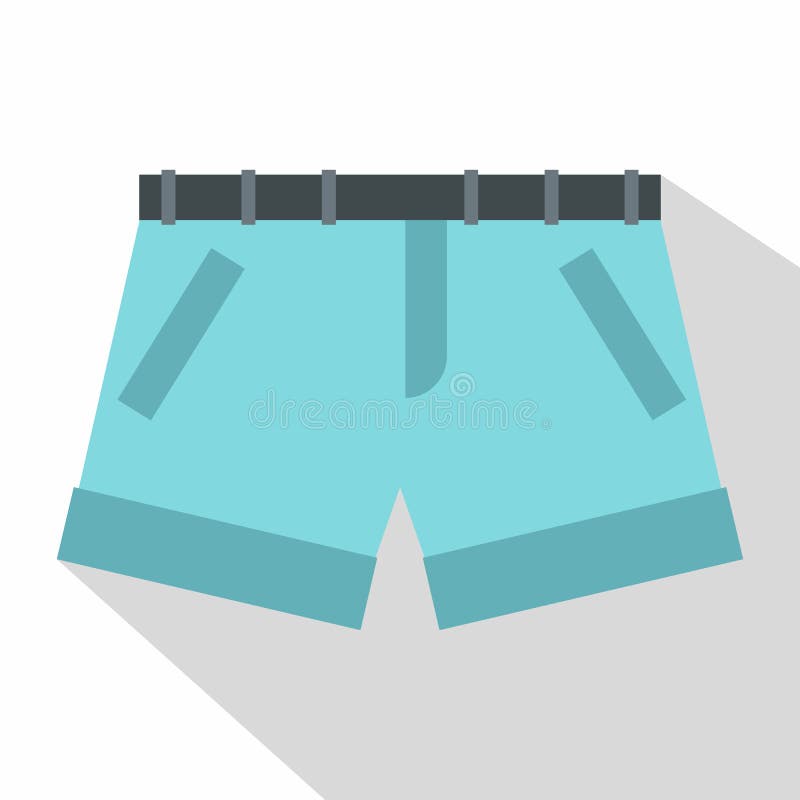 Shorts icon, flat style stock vector. Illustration of flat - 82594824