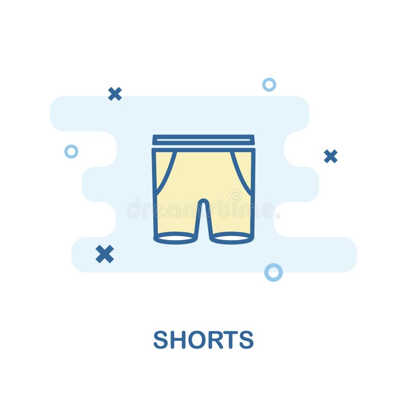 Shorts Icon. Monochrome Style Design from Clothes Icon Collection. UI ...
