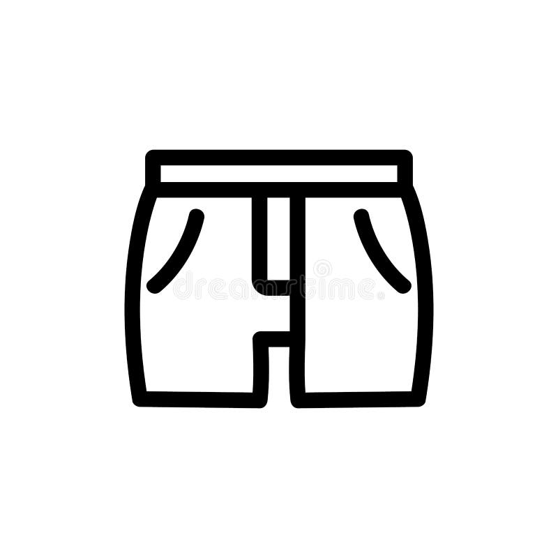 Shorts Icon Vector. Isolated Contour Symbol Illustration Stock ...