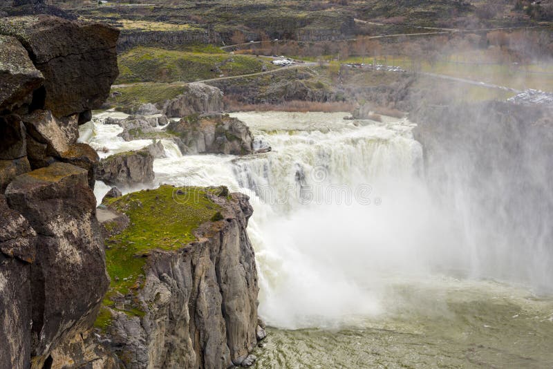 Shoshone Falls Near Twin Falls Idaho in Spring Stock Photo - Image of ...