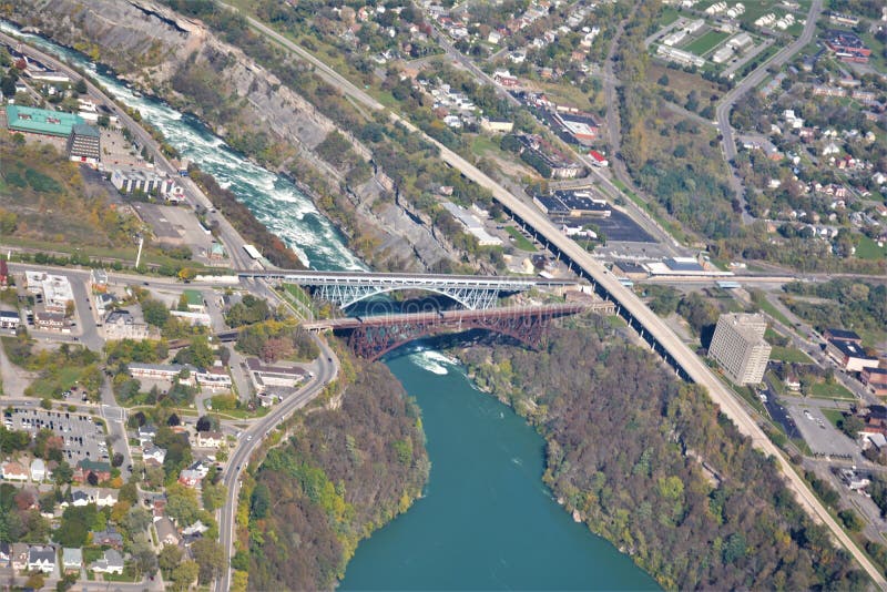 Niagara River Canada US Border Stock Image - Image of states, veil ...