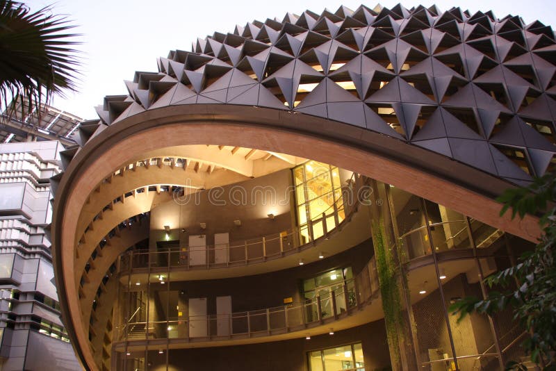 Shot of a Beautiful Building with a Unique Design Located in the UAE ...